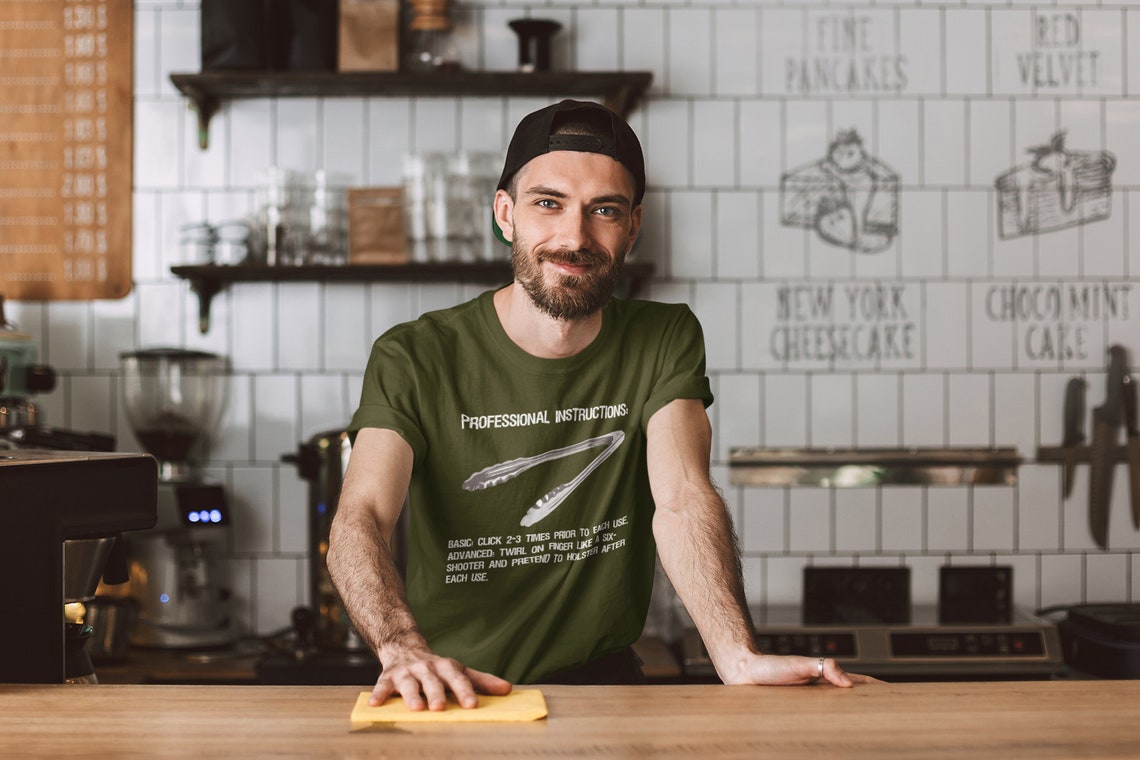 Awesome Funny Chef Shirt Cook Shirt Professional Chef Tongs | Etsy