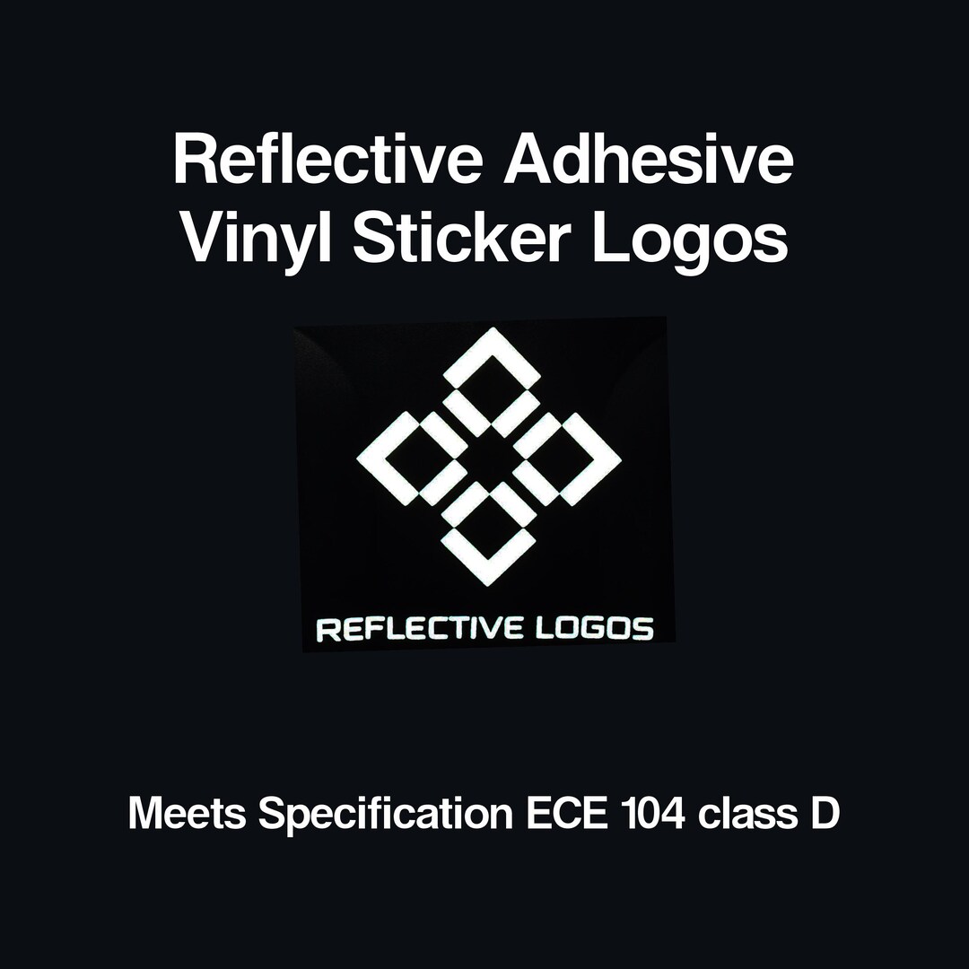 Reflective Self Adhesive Vinyl Sticker Logos, 11 Colours to Choose From ...