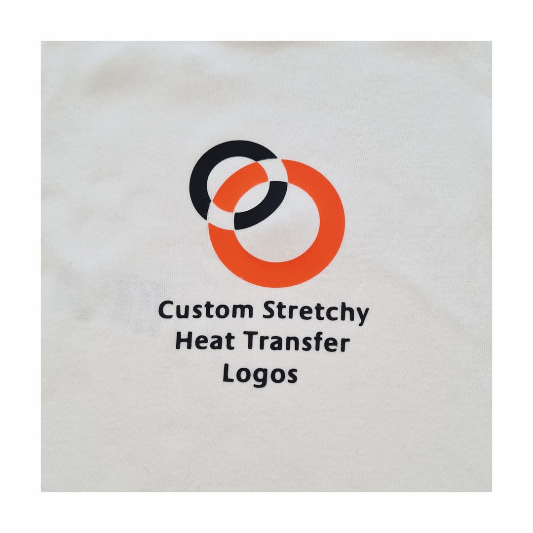 Custom Stretchy Heat Transfer Logos and Designs, 57 Different Colours ...