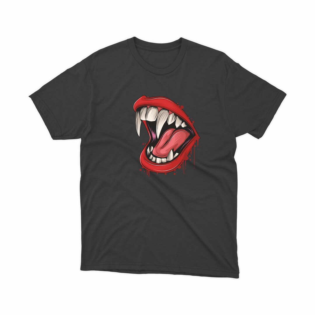 Vampire Teeth Heat Transfer for Cotton and Polyester Fabrics - Etsy