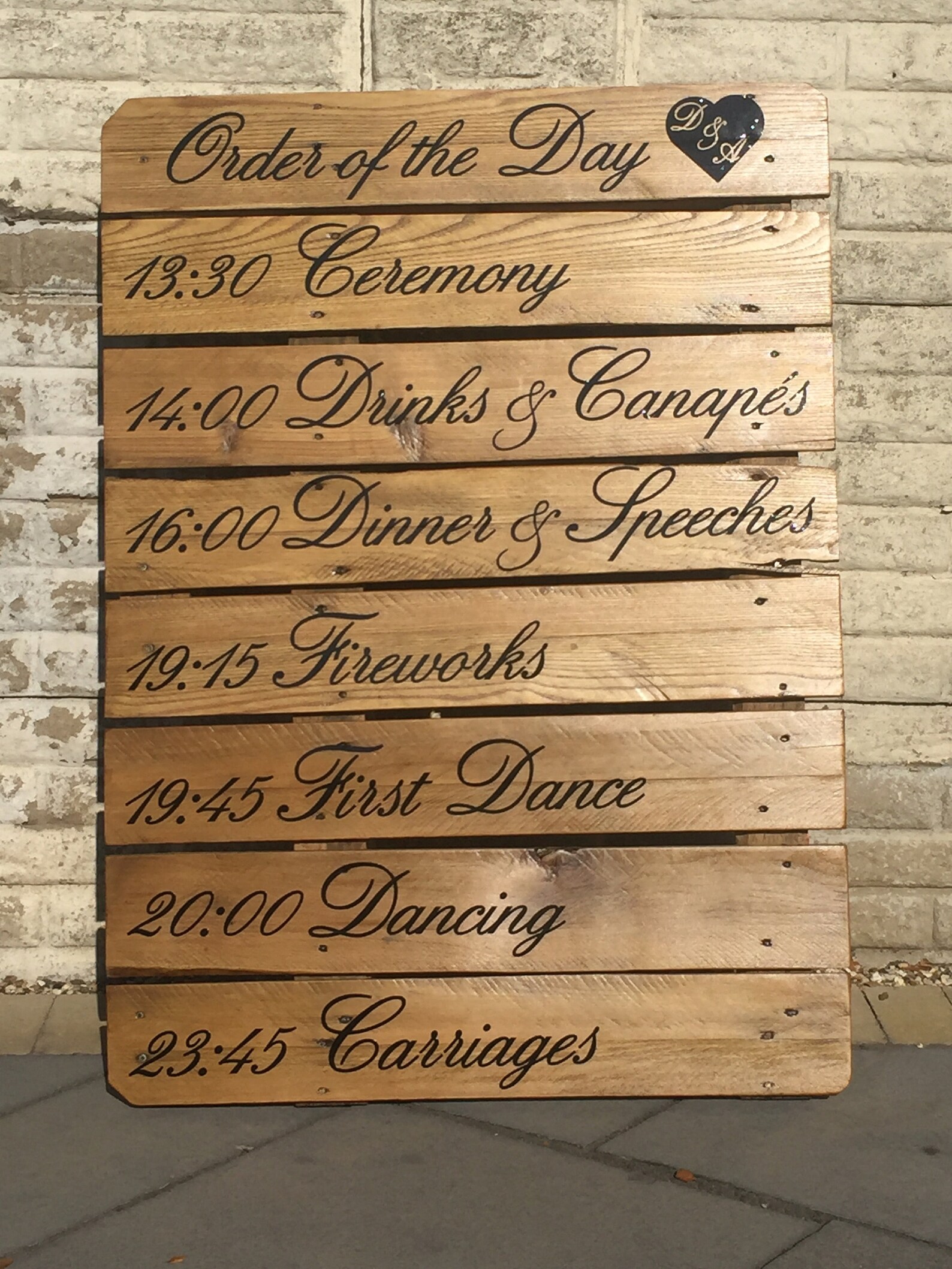 Custom Wedding Order of Service Vinyl Stickers. Perfect for - Etsy UK