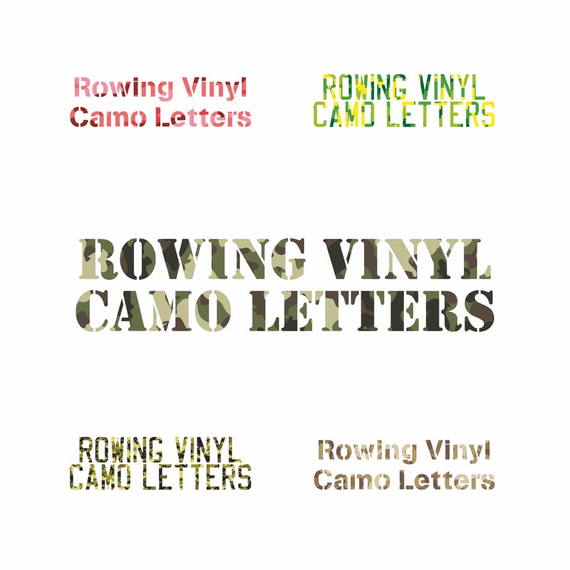 Camo Letters - Etsy