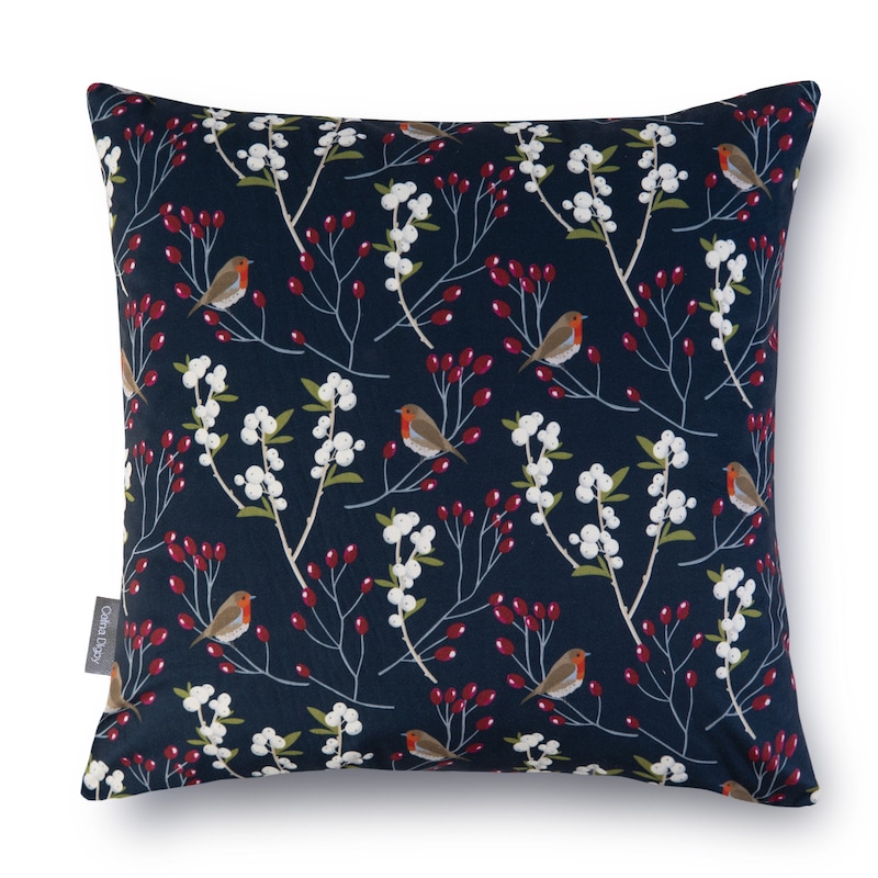 Red Berry Xmas Cushions - Etsy UK