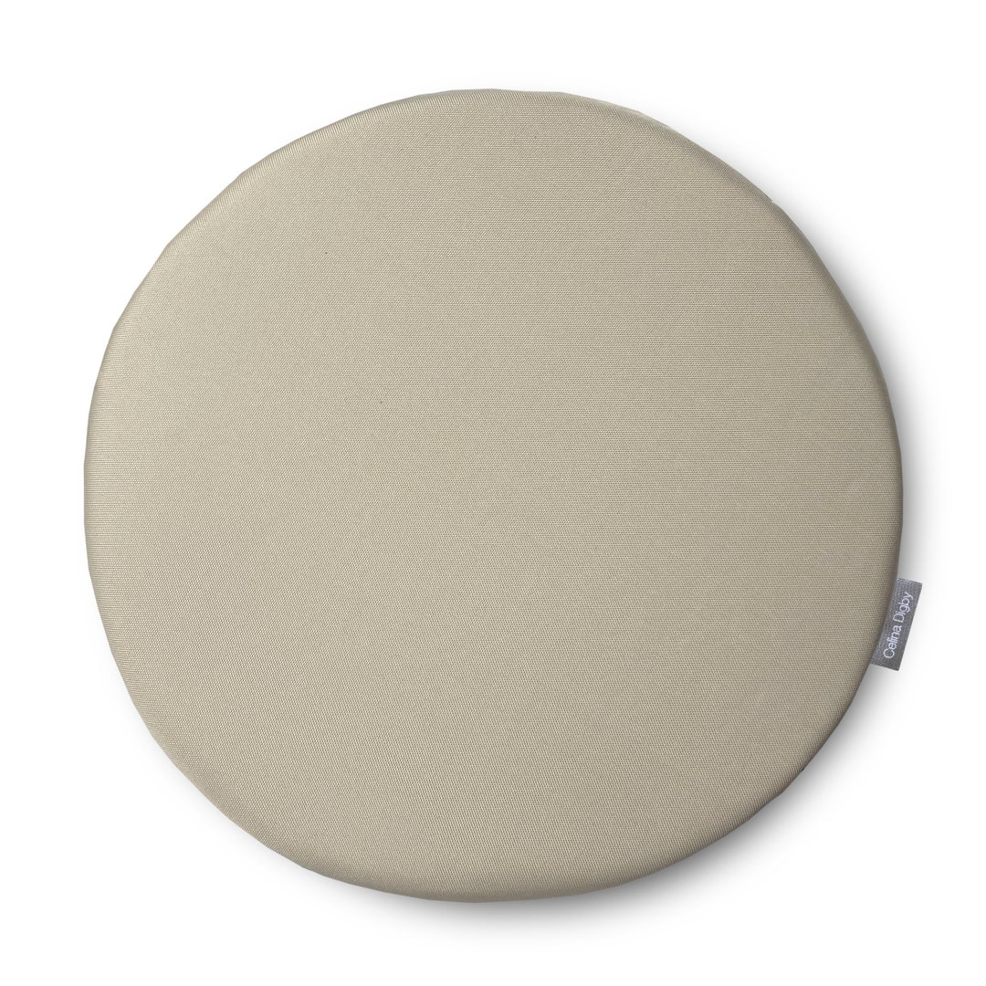 Round / Circular Water-resistant Cushion Seat Pads 38cm 15" Diameter ...