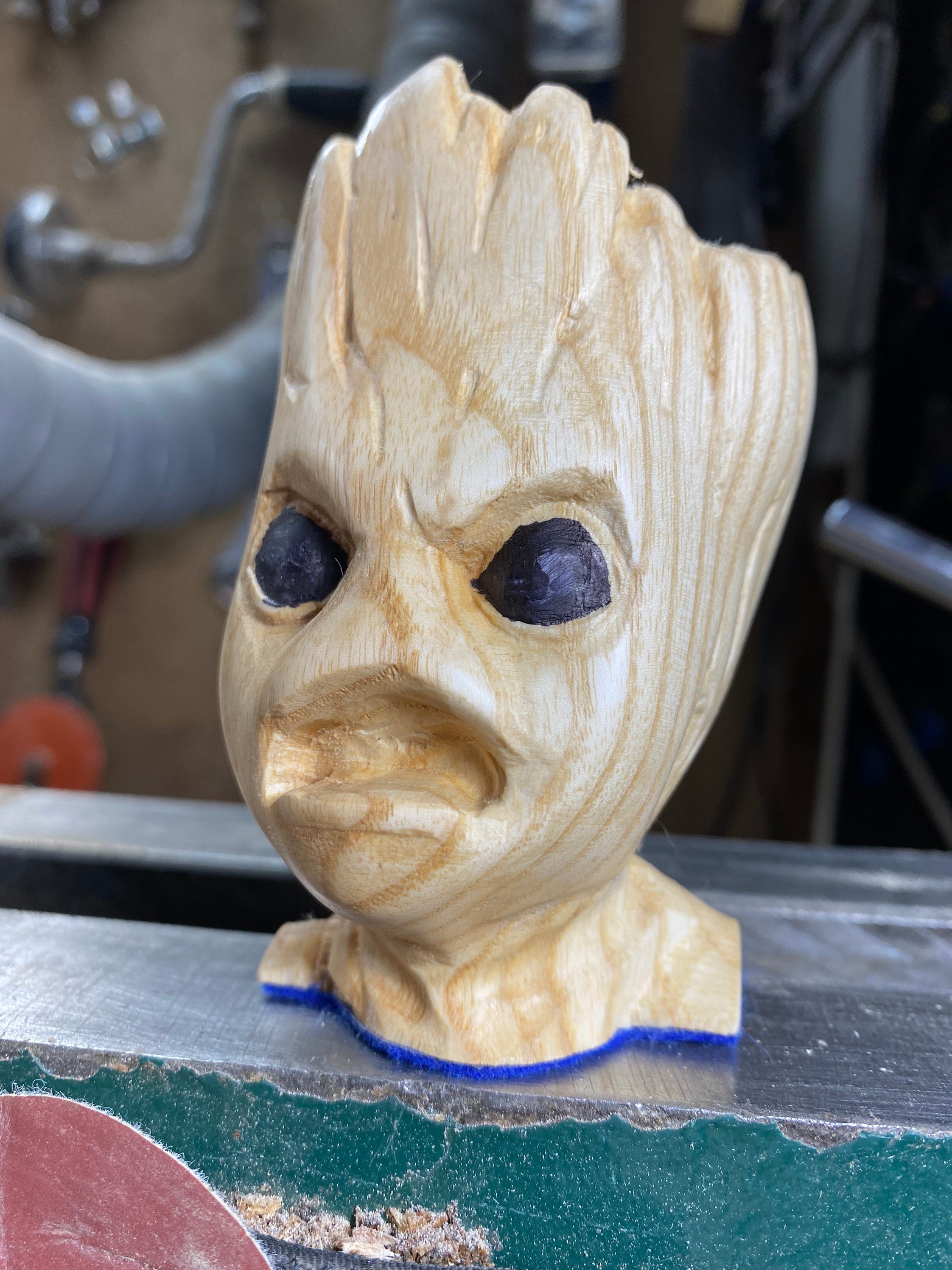 Carved Angry Baby Groot in Ash - Etsy UK