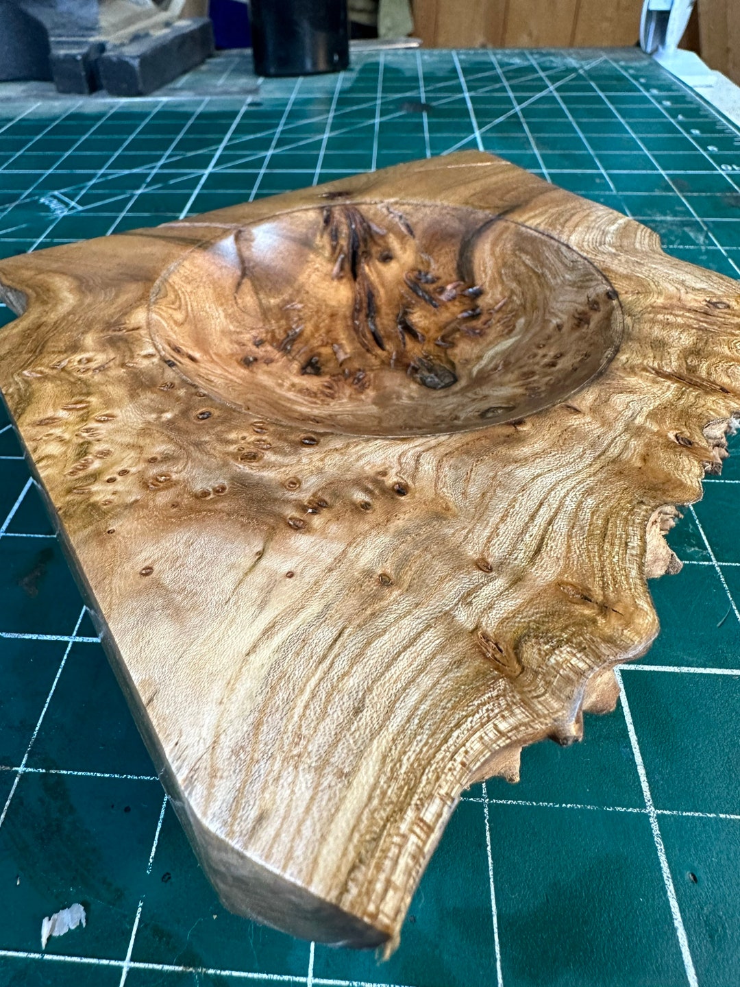 Wych Elm Burr Bowl - Etsy