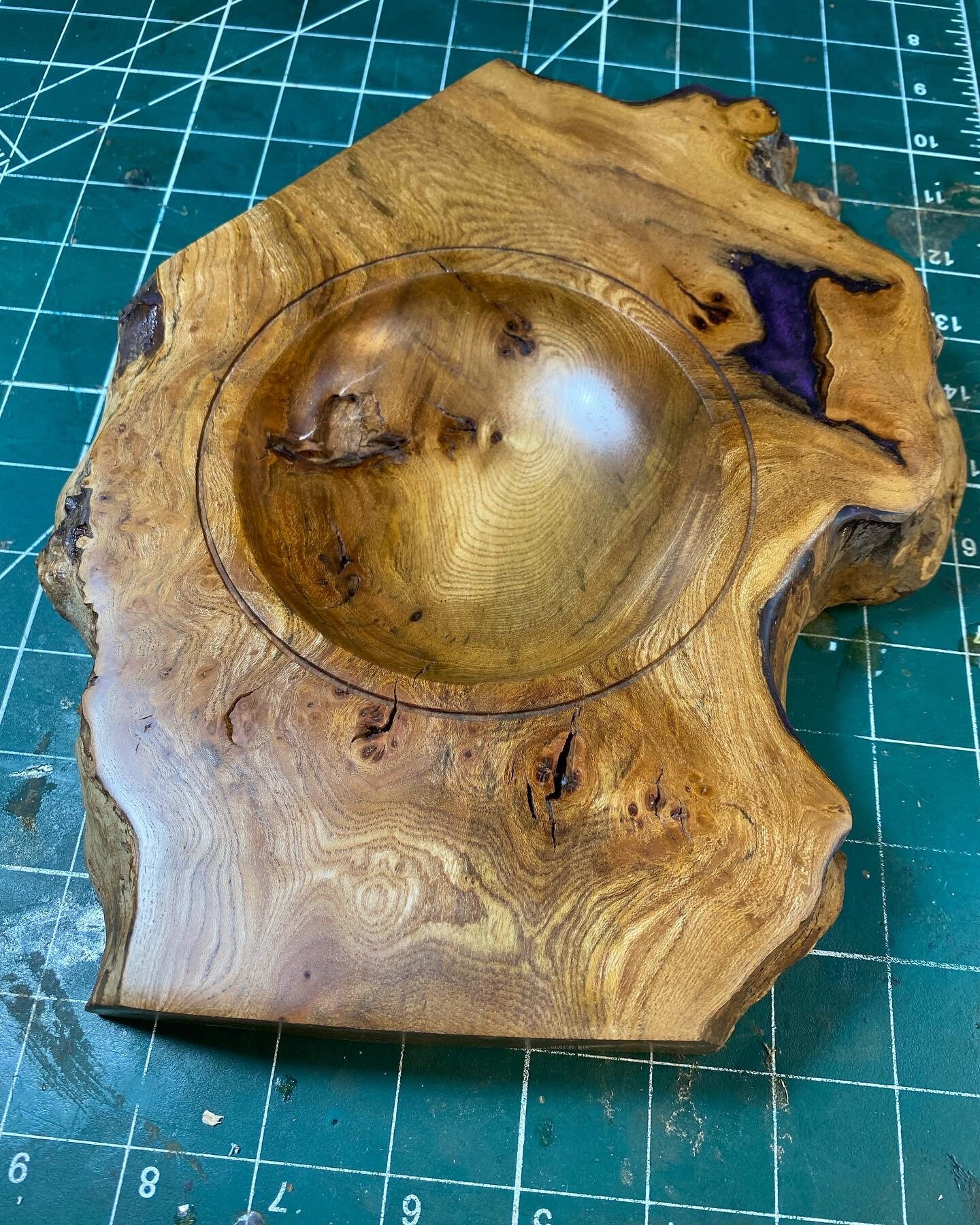 Wych Elm Burr Standing Bowl - Etsy