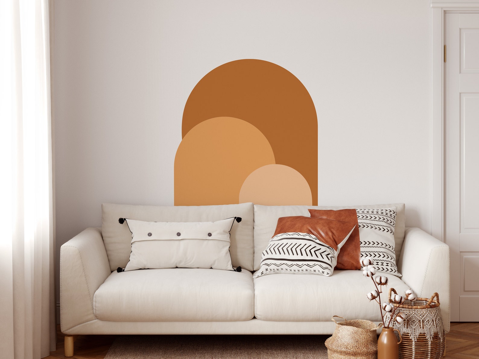 Sunrise Modern Arch Wall Decal Peel and Stick Arch Wall Sticker ...