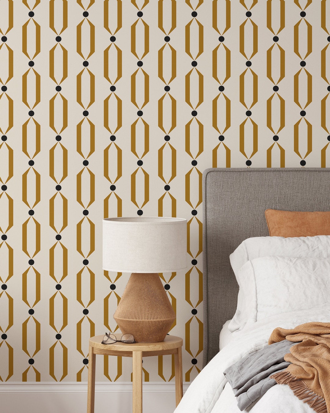 Abstract Chain Peel and Stick Wallpaper | Removable Self Adhesive ...
