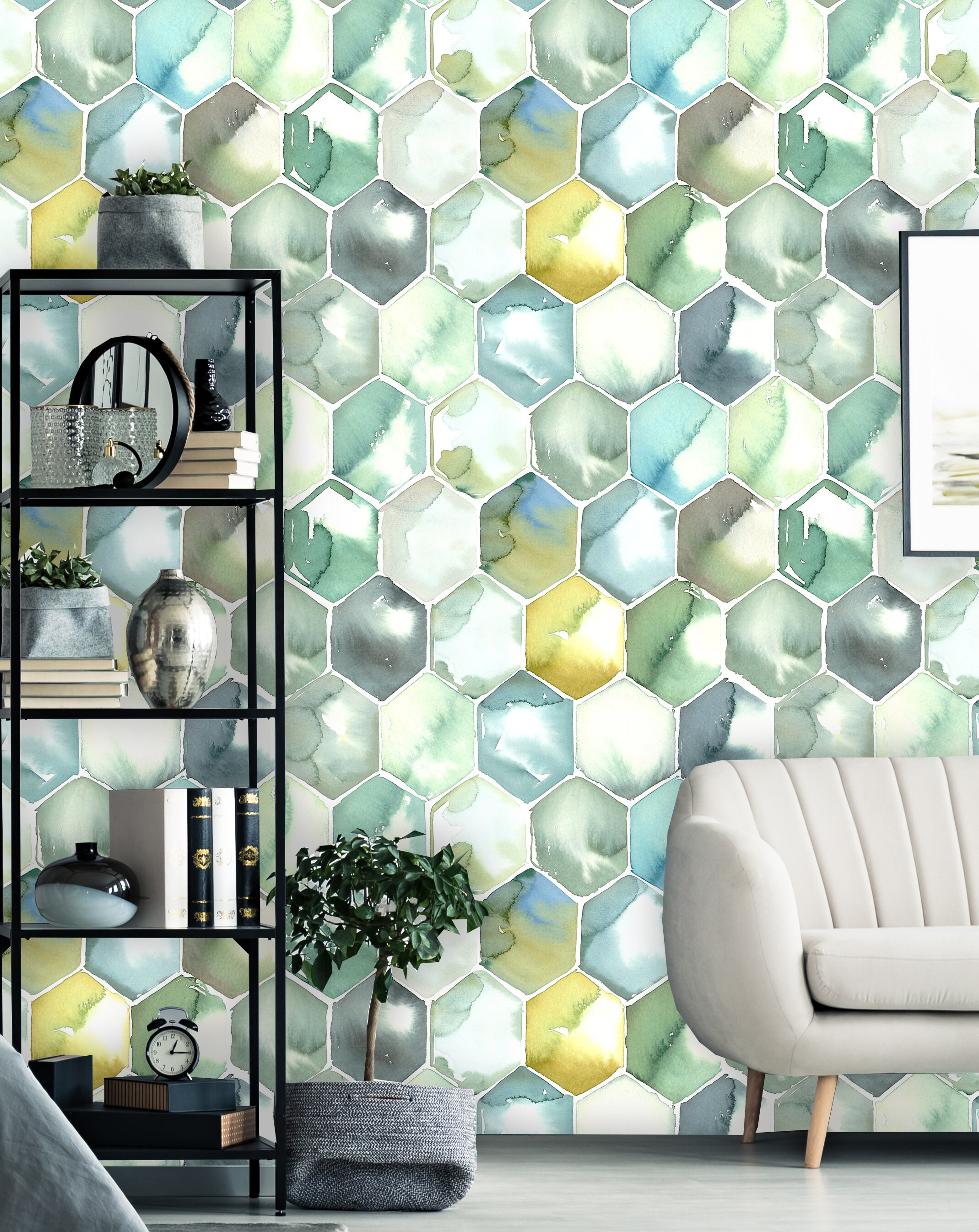 Removable Peel 'n Stick Wallpaper Self-Adhesive Wall | Etsy