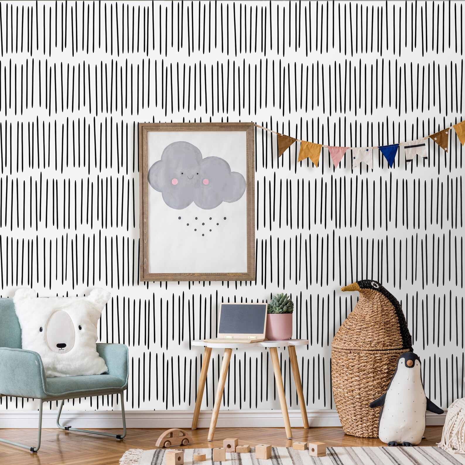 Modern Minimalist Peel and Stick Wallpaper Removable Self | Etsy