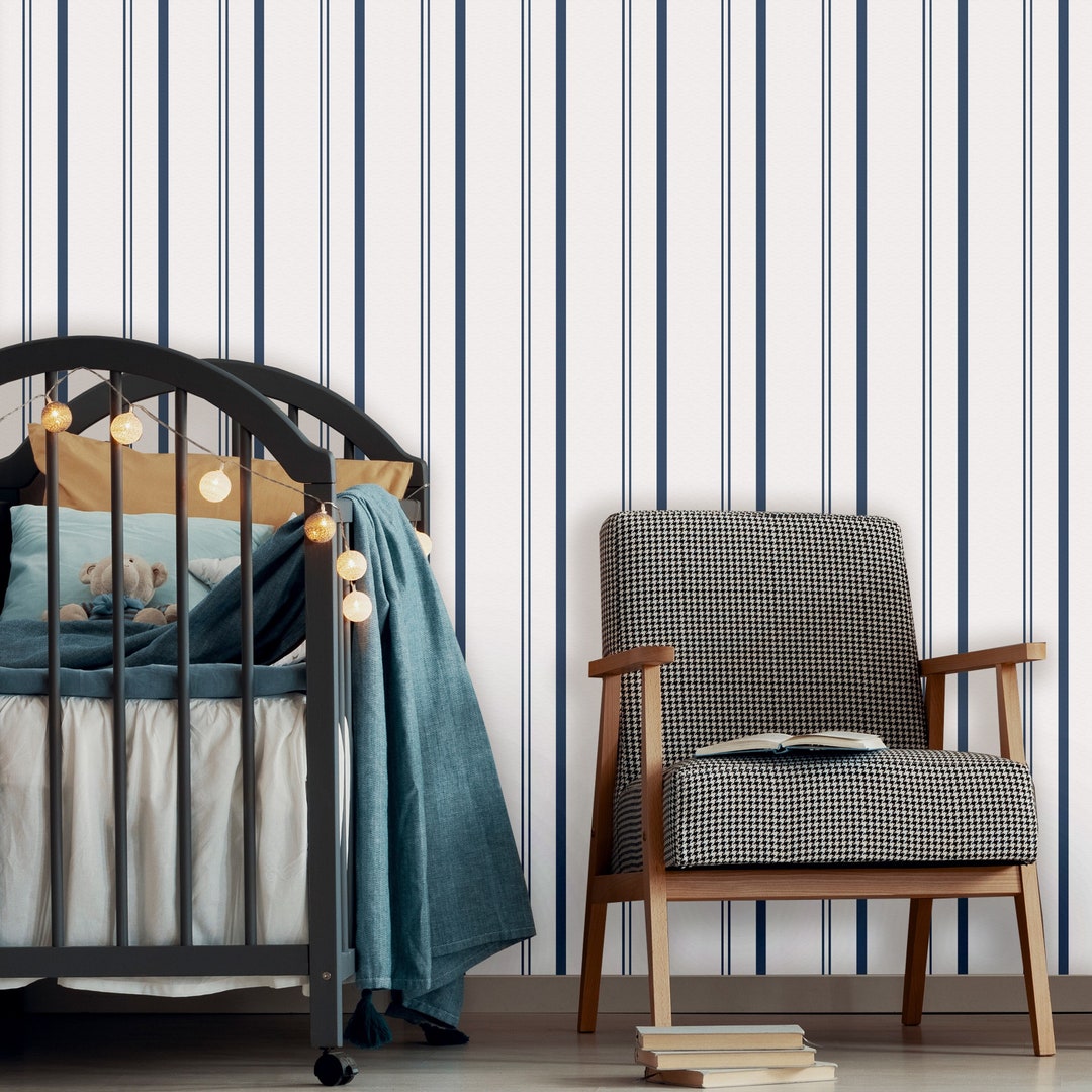 Modern Stripe Peel and Stick Wallpaper | Removable Self Adhesive ...