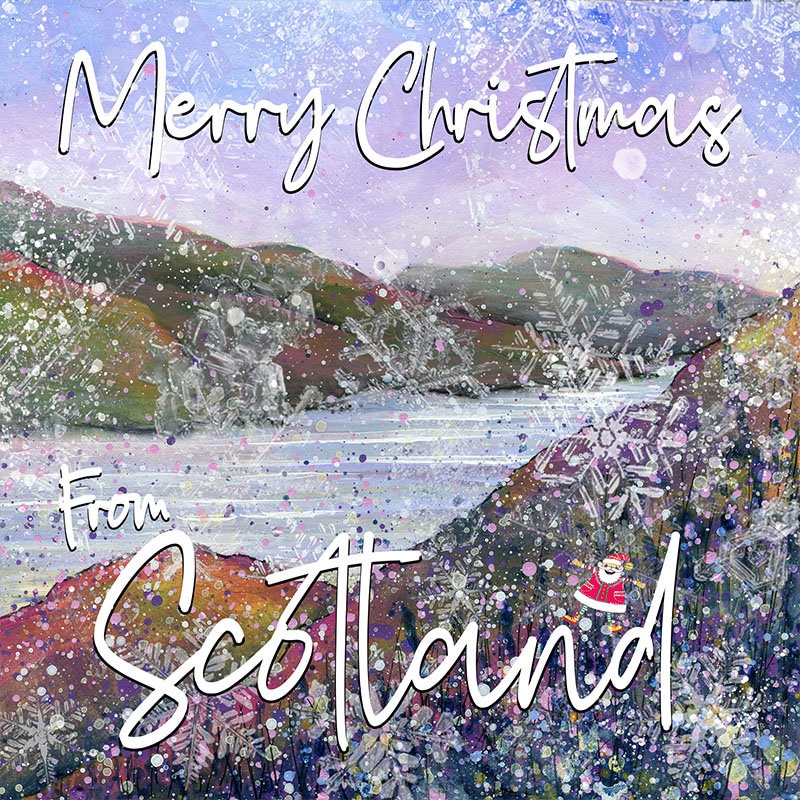 Six Pack of Scotland Christmas Cards-handmade Christmas - Etsy UK