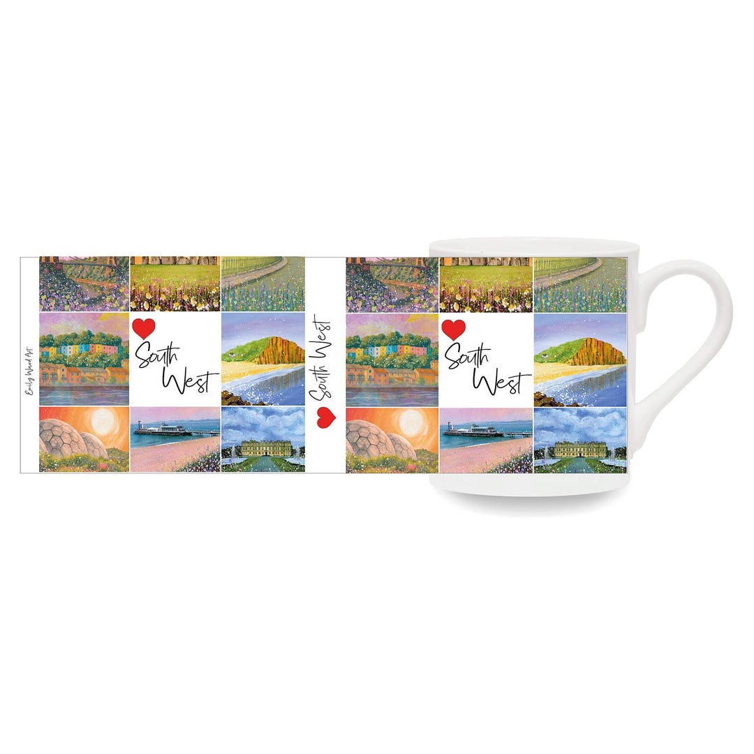 Love the South West Bone China Cup- South West England Souvenir ...