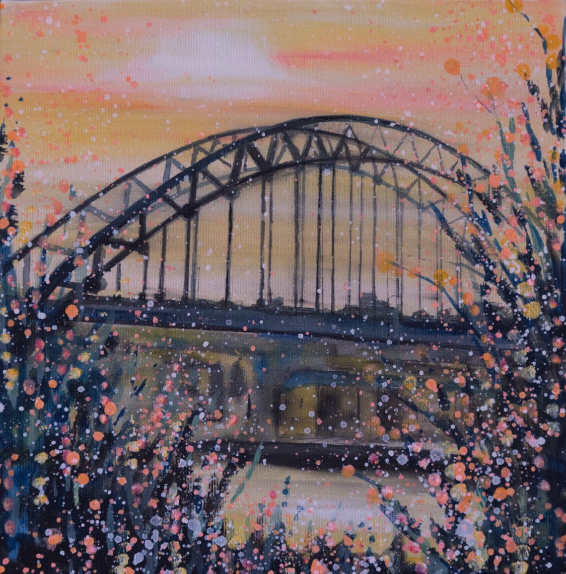 Newcastle Tyne Bridge Hand Pressed Ceramic Tile Northern - Etsy