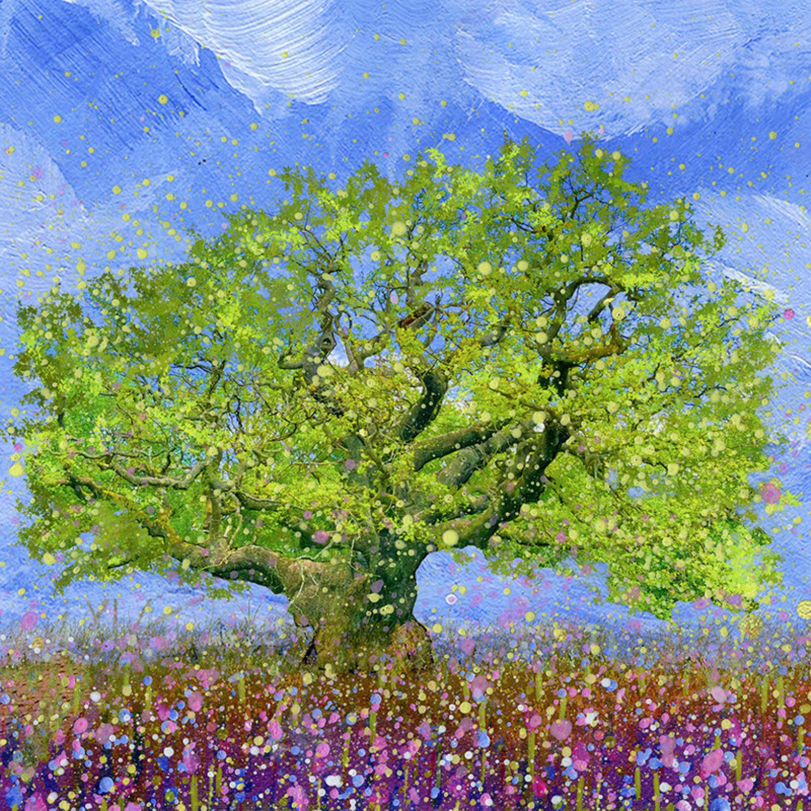 The Major Oak Greeting Card-nottinghamshire-sherwood Forest-birthday ...