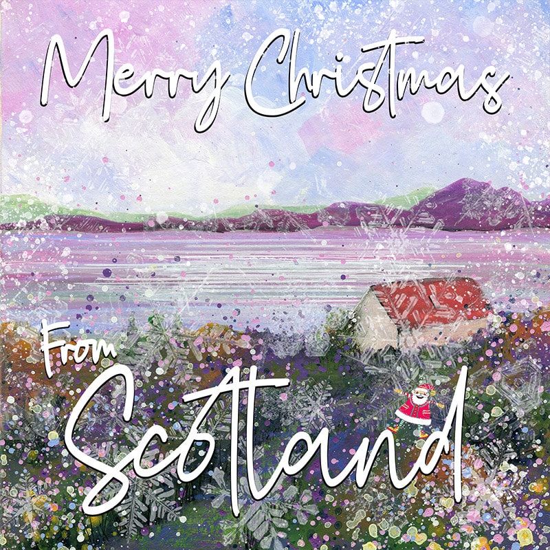 Six Pack of Scotland Christmas Cards-handmade Christmas - Etsy UK