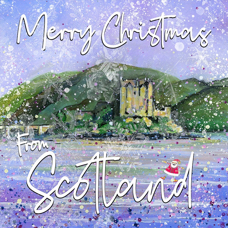 Six Pack of Scotland Christmas Cards-handmade Christmas - Etsy UK