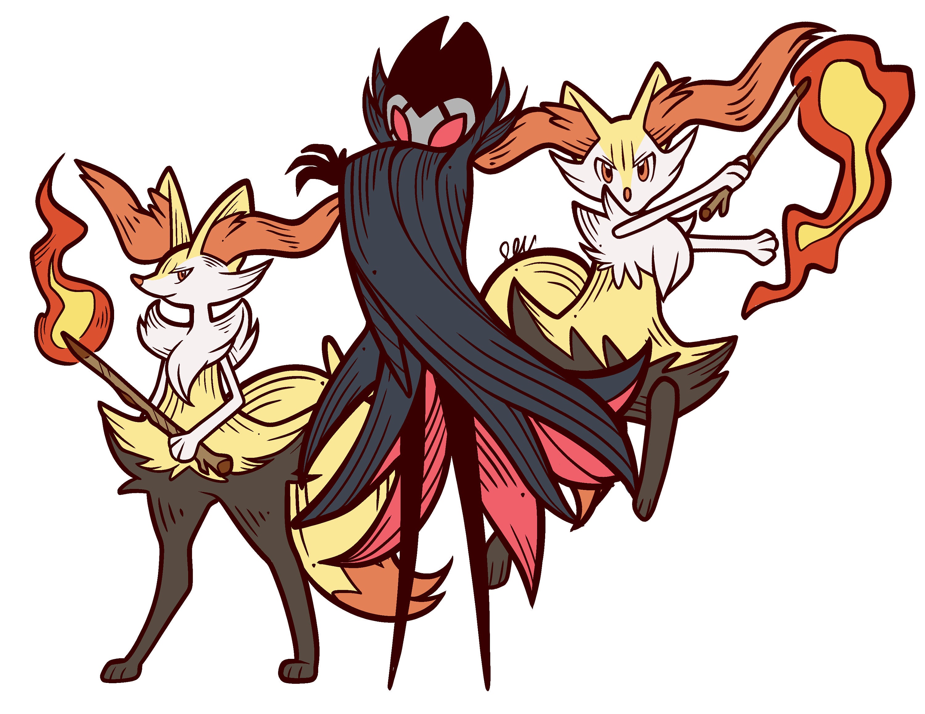 Braixen Evolution