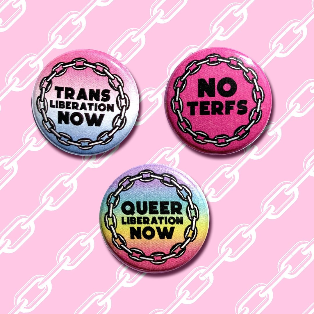 Queer Trans Liberation Pinback Buttons - Etsy