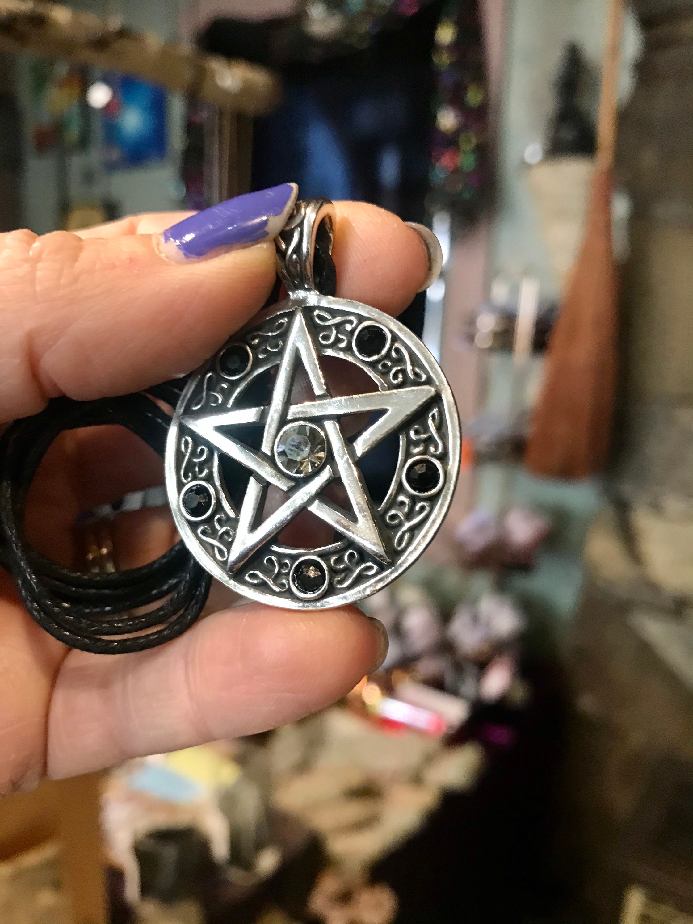Pentacle Magick Amulet~ Black&white Power - Etsy