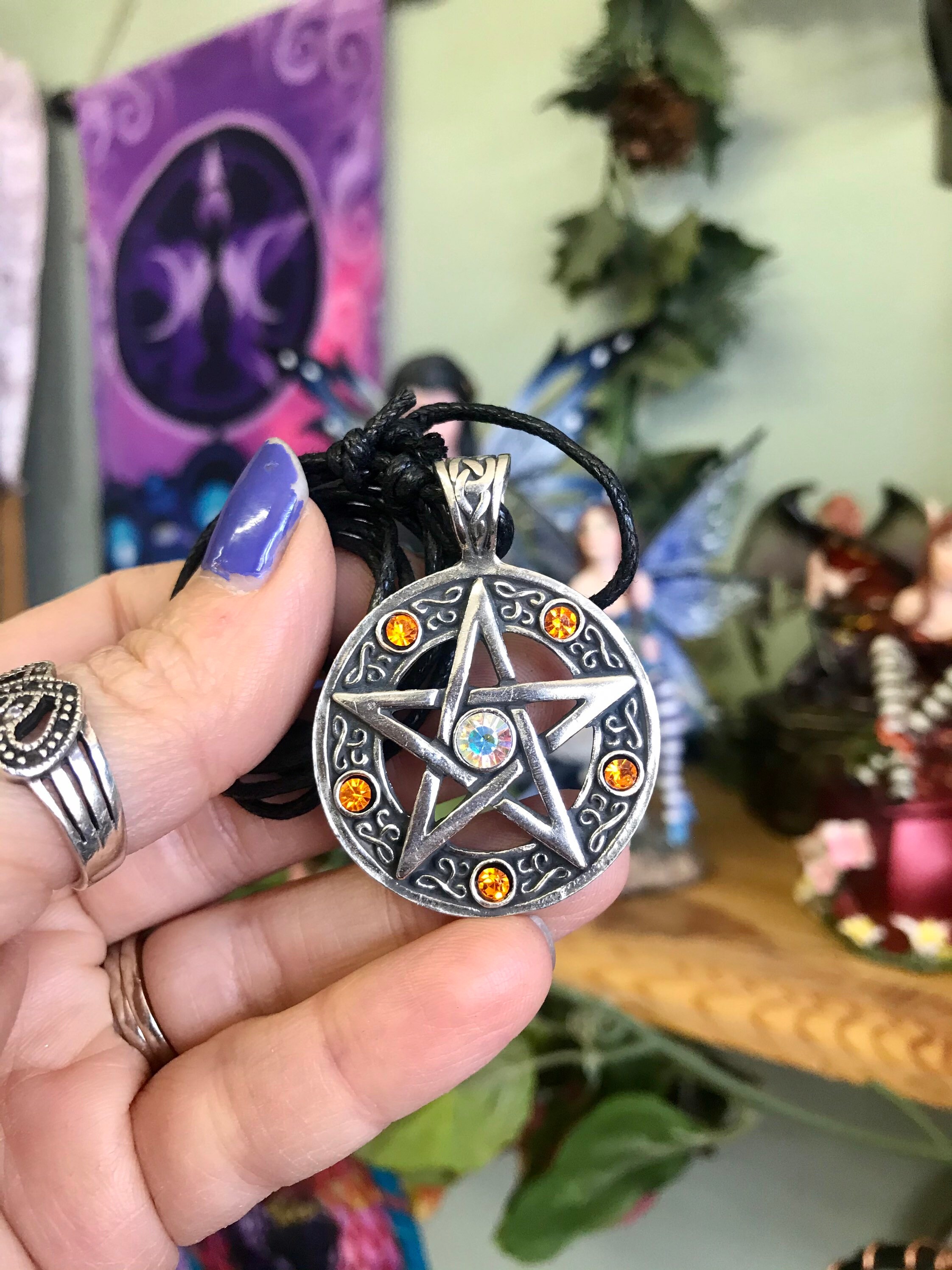 Pentacle Magick Amulet~orange Power - Etsy