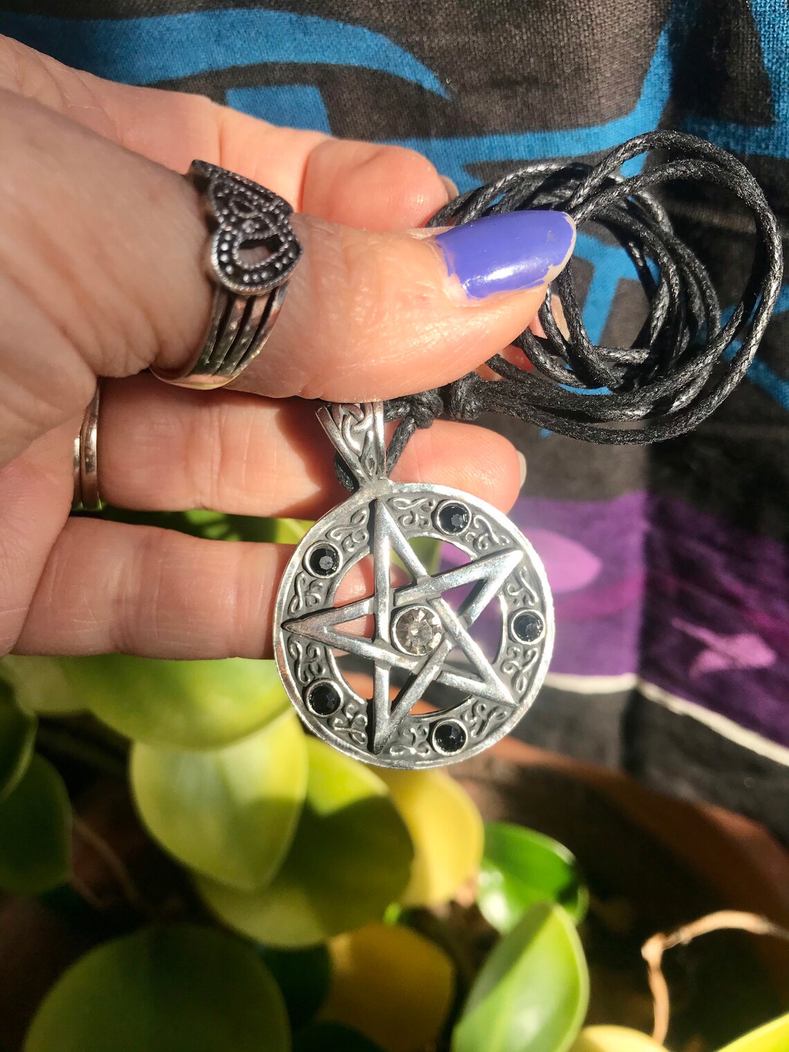 Pentacle Magick Amulet Black&white Power | Etsy
