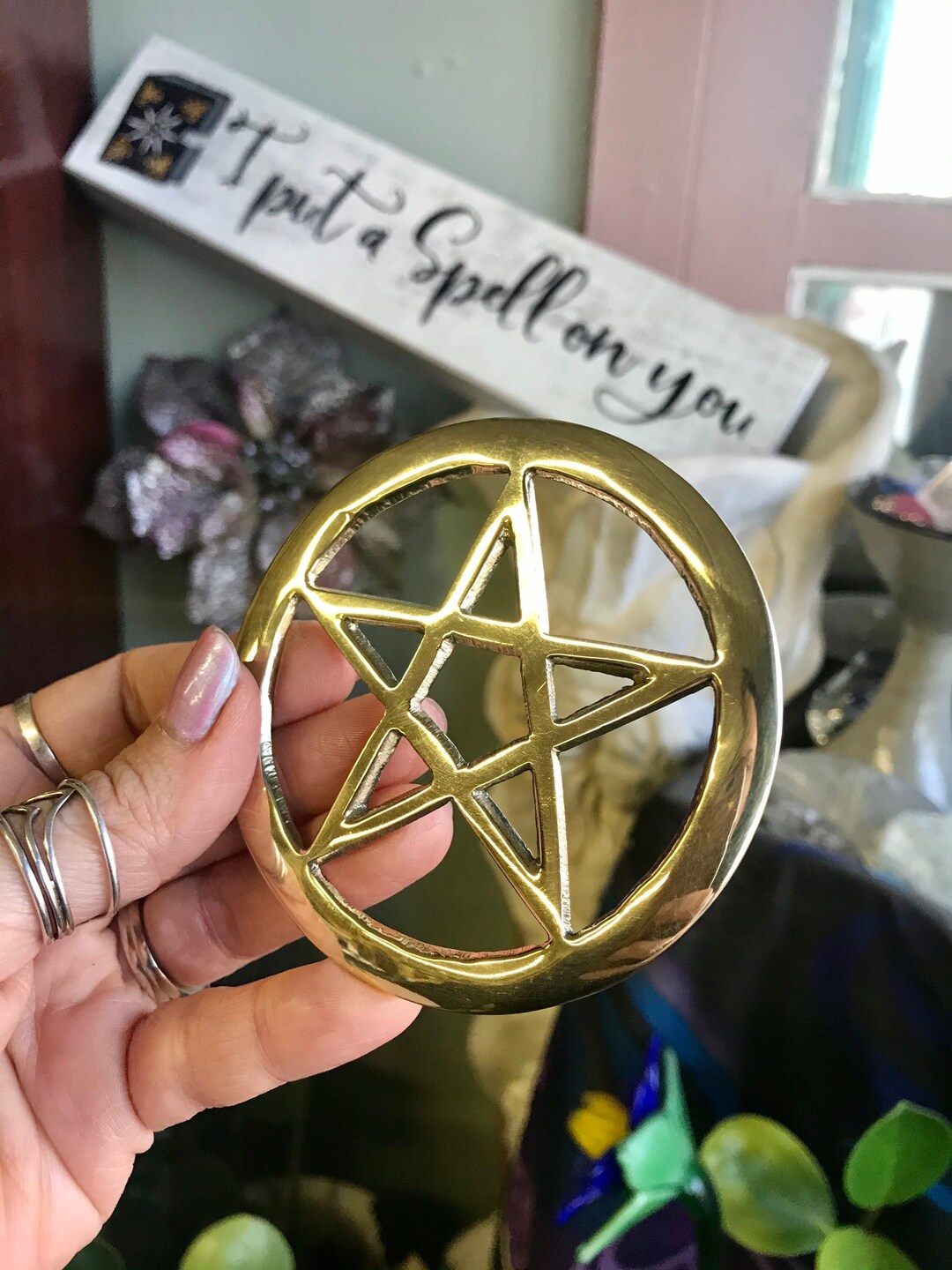Altar Pentacle Set~ Brass - Etsy