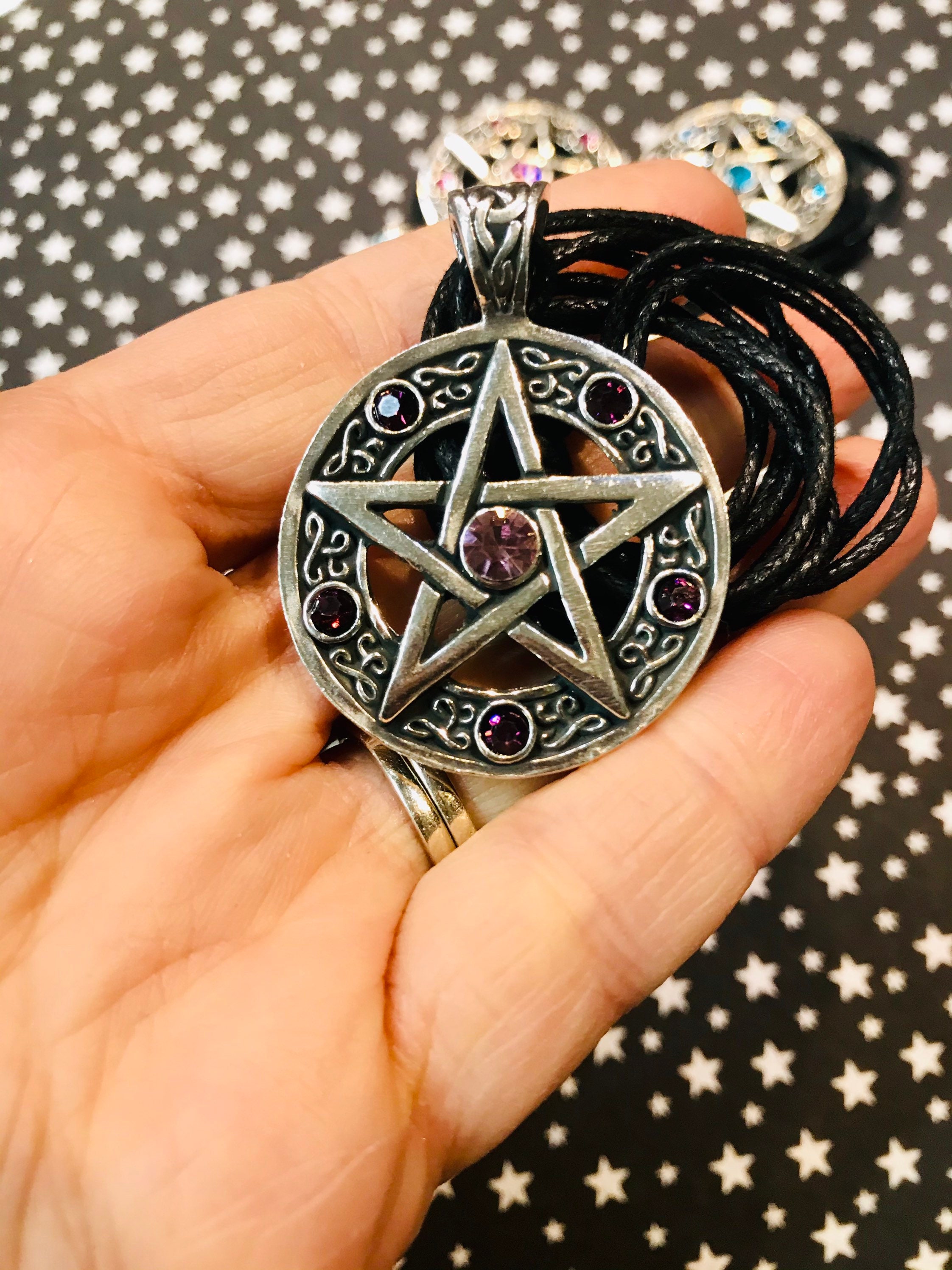 Pentacle Magick Amulet~ Purple Power - Etsy