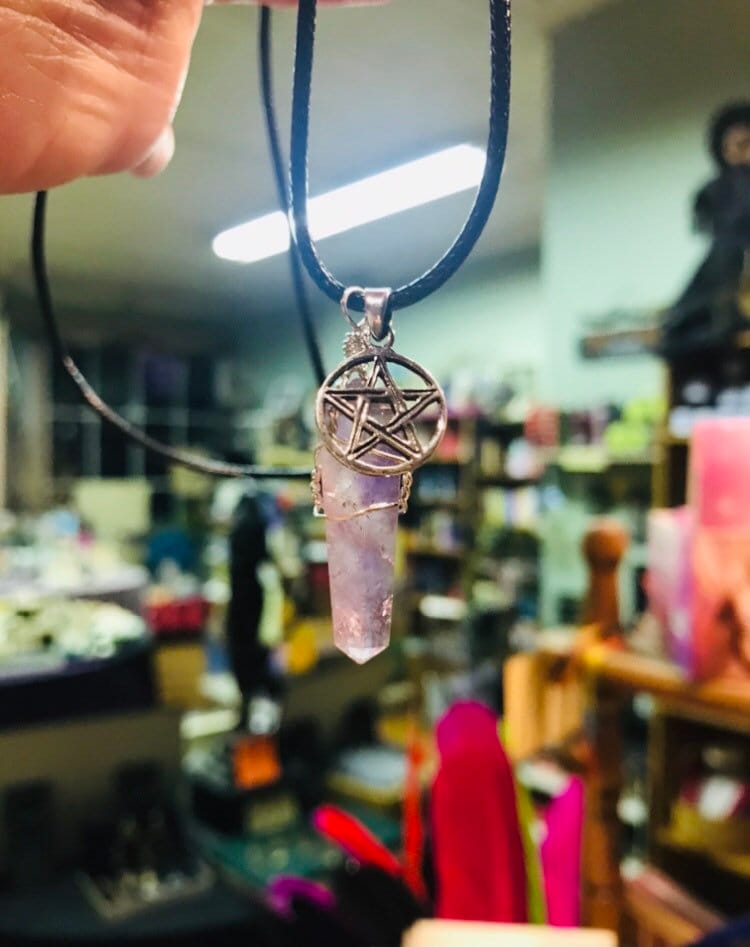 Witches Psychic Power Amulet~ Amethyst Point and Sterling Silver ...