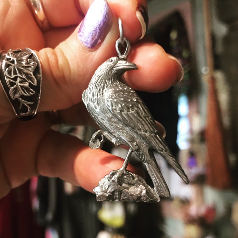 Crow Charm - Etsy