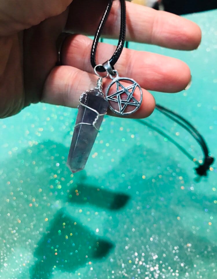 Witches Psychic Power Amulet~ Amethyst Point and Sterling Silver ...