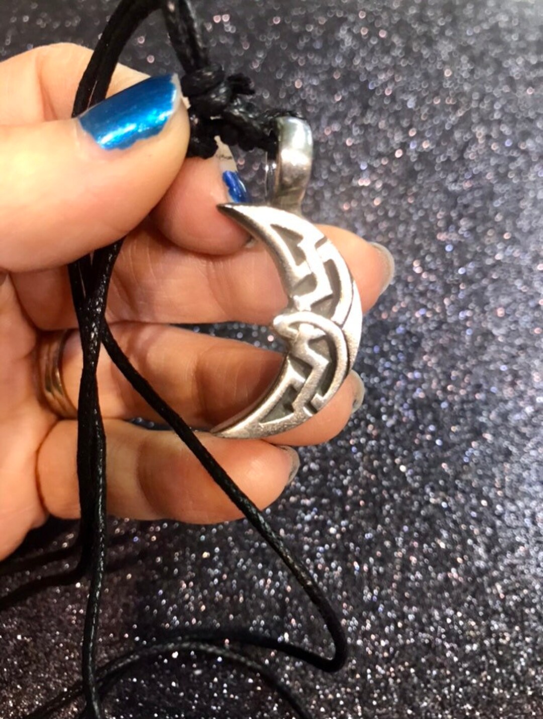 Crescent Moon Amulet Celtic Tribal Spirit - Etsy