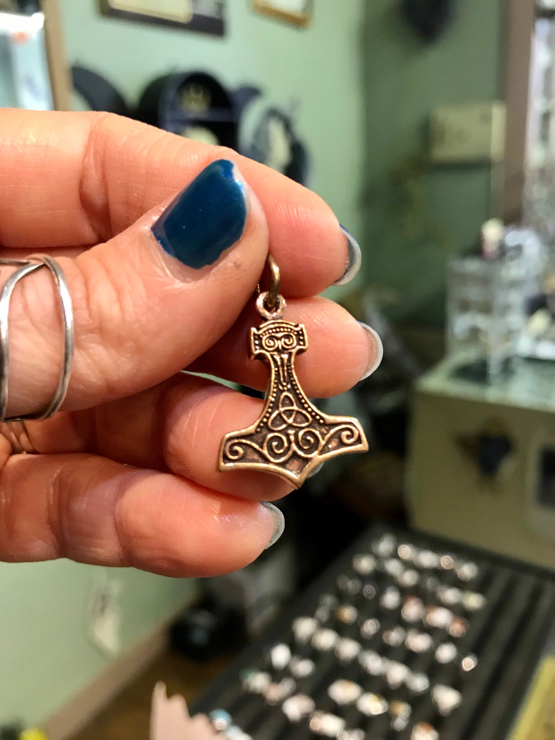 Thors Hammer Amulet, Bronze~ Powerful Unity - Etsy