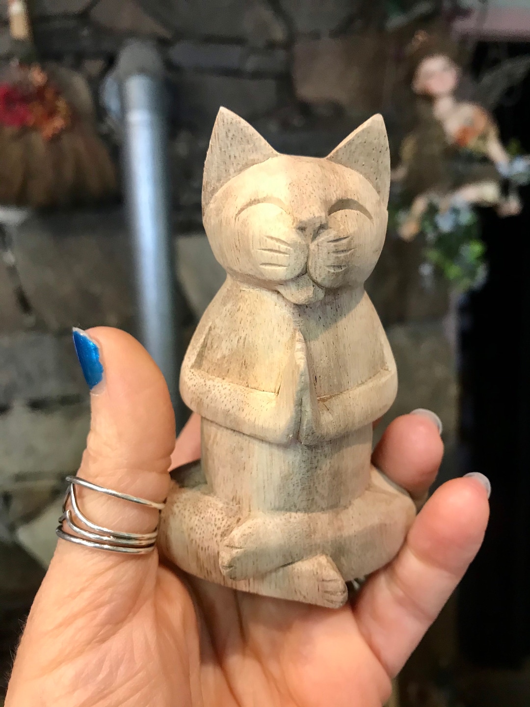 Meditating ‘buddha’ Kitty Figurine - Etsy