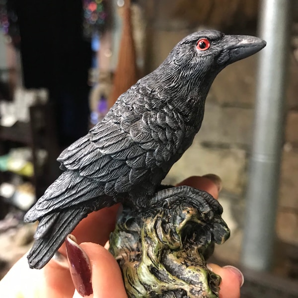 Crow Figurine - Etsy