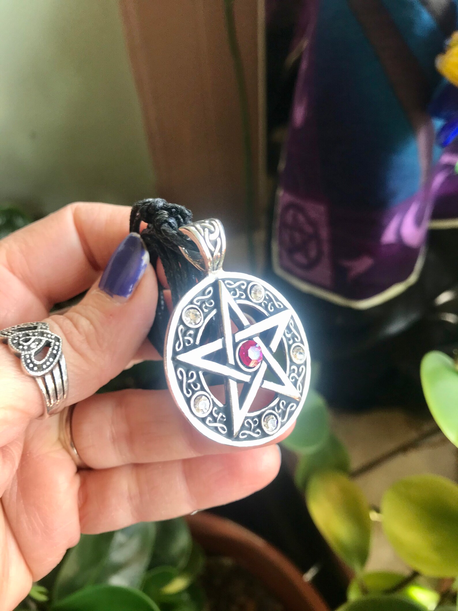 Pentacle Magick AmuletWhite and Hot Pink Power | Etsy