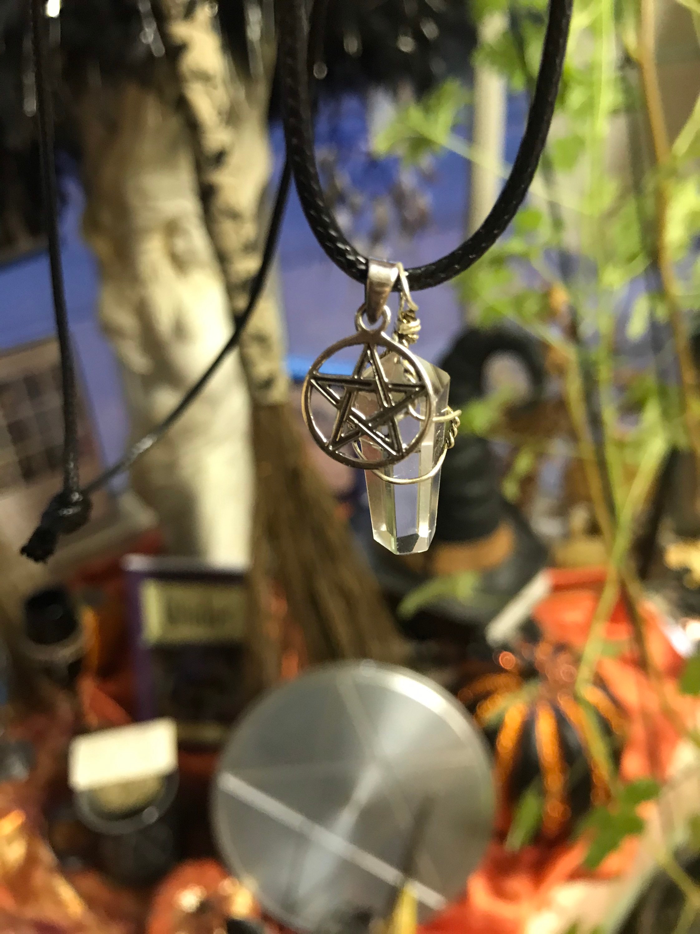 Witches Magick Amulet Clear Quartz and Sterling Silver | Etsy