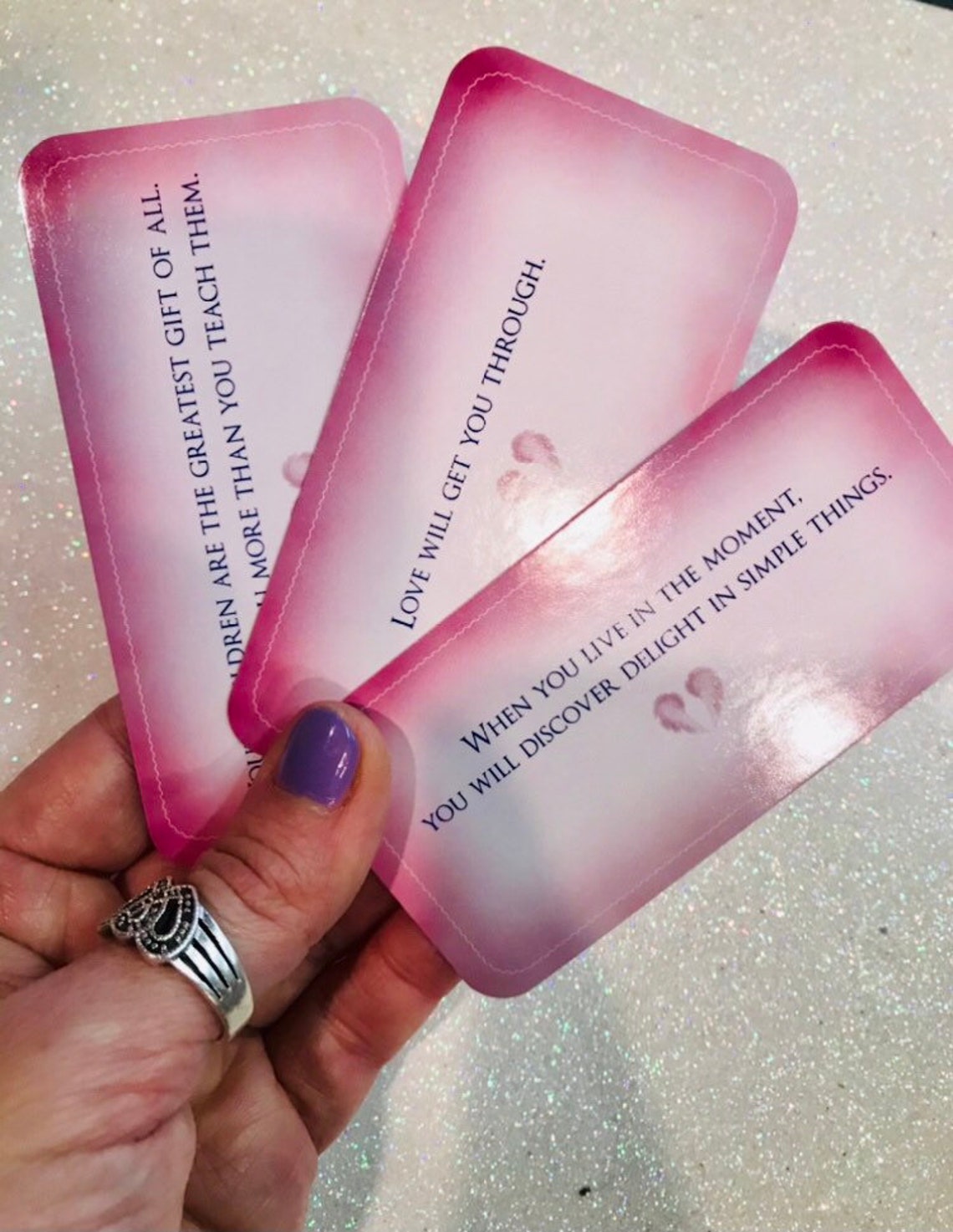 Angel Wishes Guidance/oracle Cards Set With Angelite - Etsy