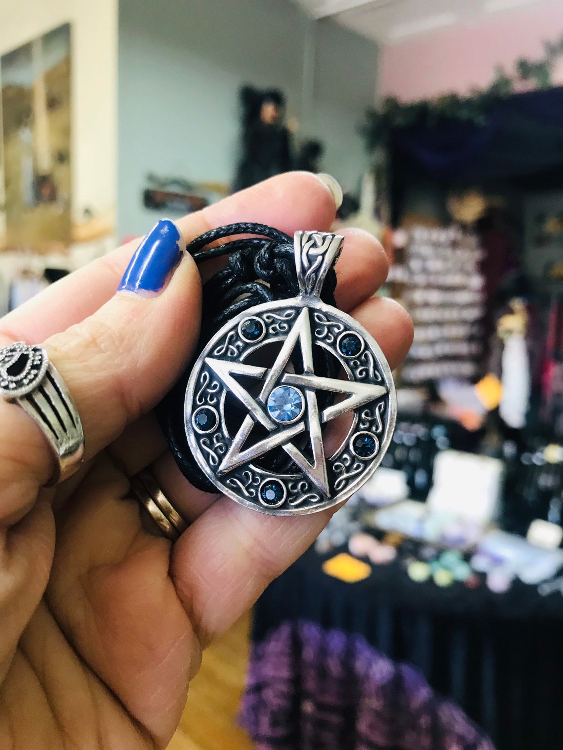 Pentacle Magick Amulet~ Blue Power - Etsy