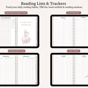 Digital Reading Journal, Reading Tracker, Planner, Goodnotes ...