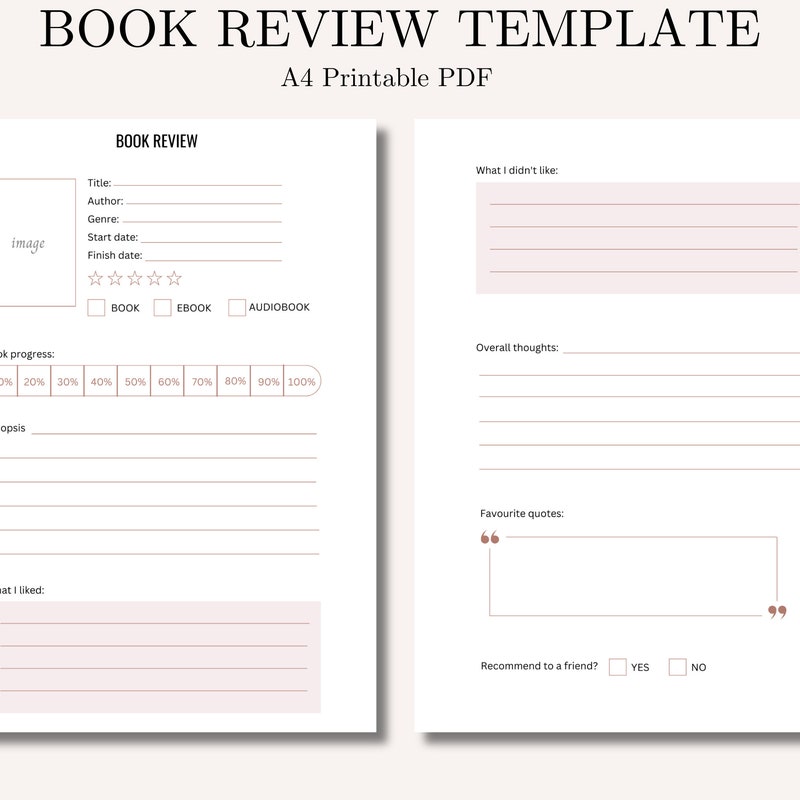 Review Template - Etsy