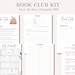 Book Club Kit, A4,A5 Printable PDF, Discussion Guide, Meeting Tracker ...