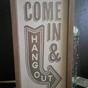 This Solid Wood Sign, Handpainted, “ Come on In”! Welcome to Home, She ...