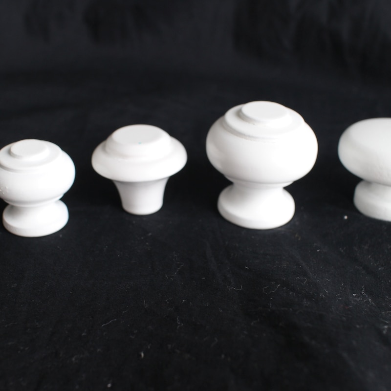 White Knobs - Etsy
