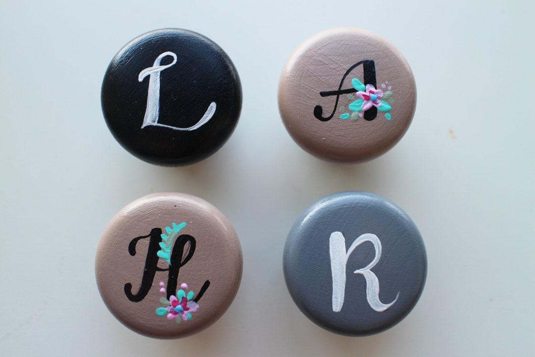 Handmade Wooden Letter Drawer Knob: Kids Decor - Etsy