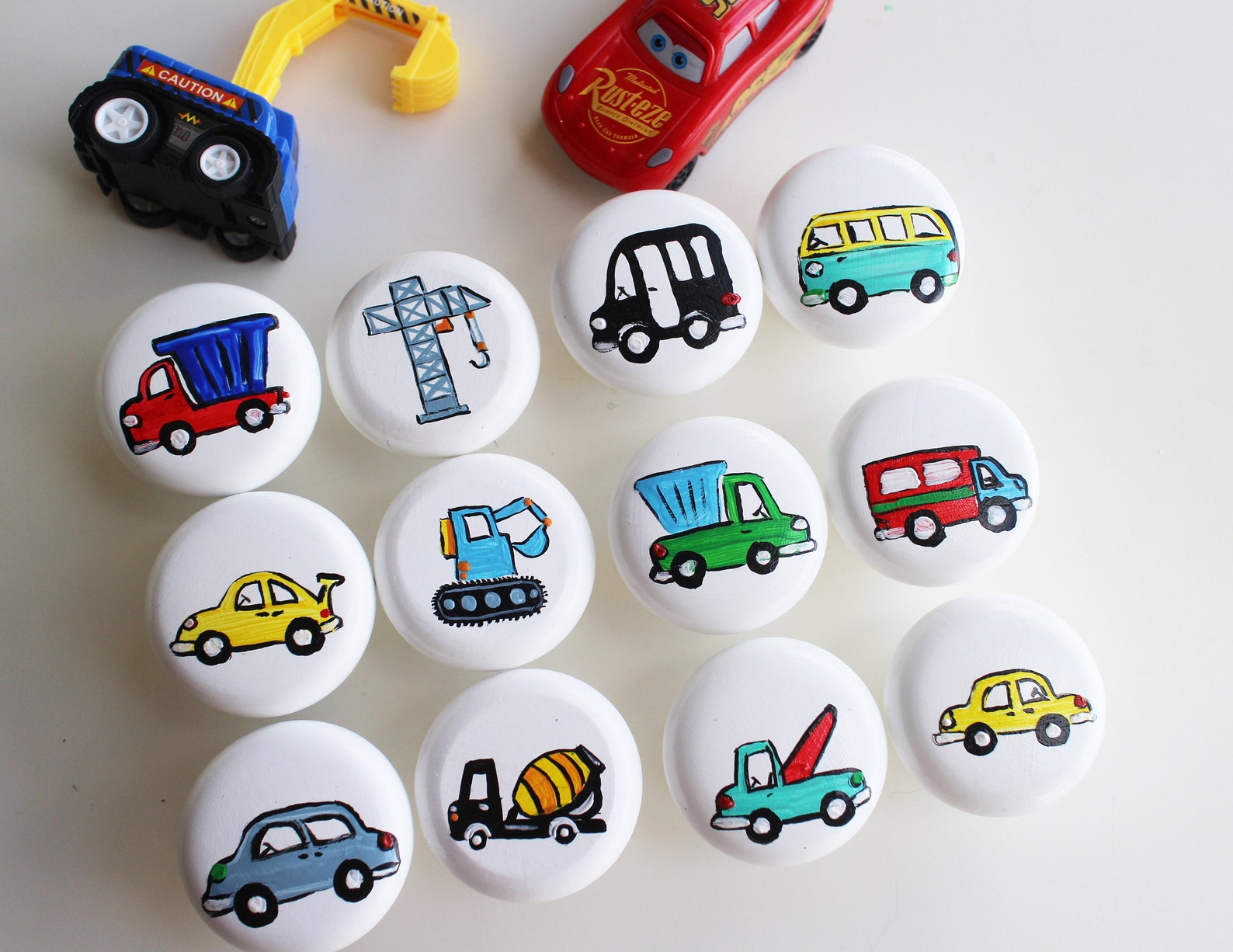 Transport Knobs Construction Truck Drawer Pulls Car Drawer | Etsy