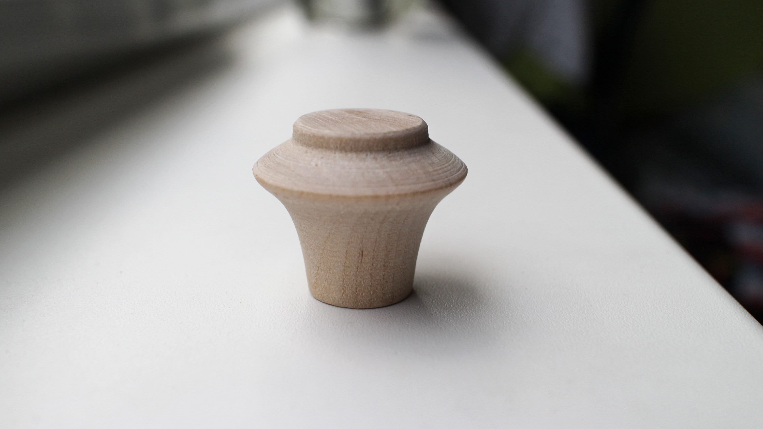 Solid Wood Knobs New and Unfinished Nature Wood Flat Door Knob - Etsy