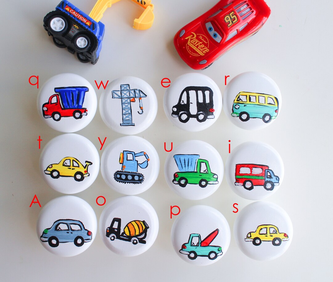 Transport Knobs, Construction Truck Drawer Pulls, Car Drawer Knobs ...