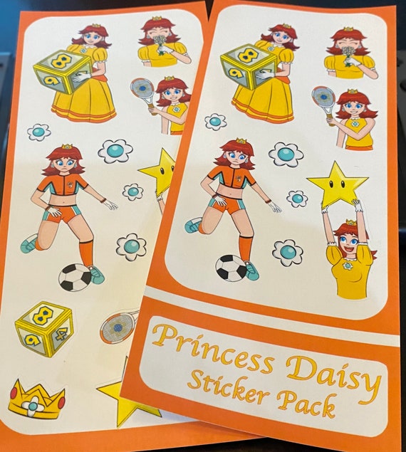Princess Daisy Sticker Pack - Etsy